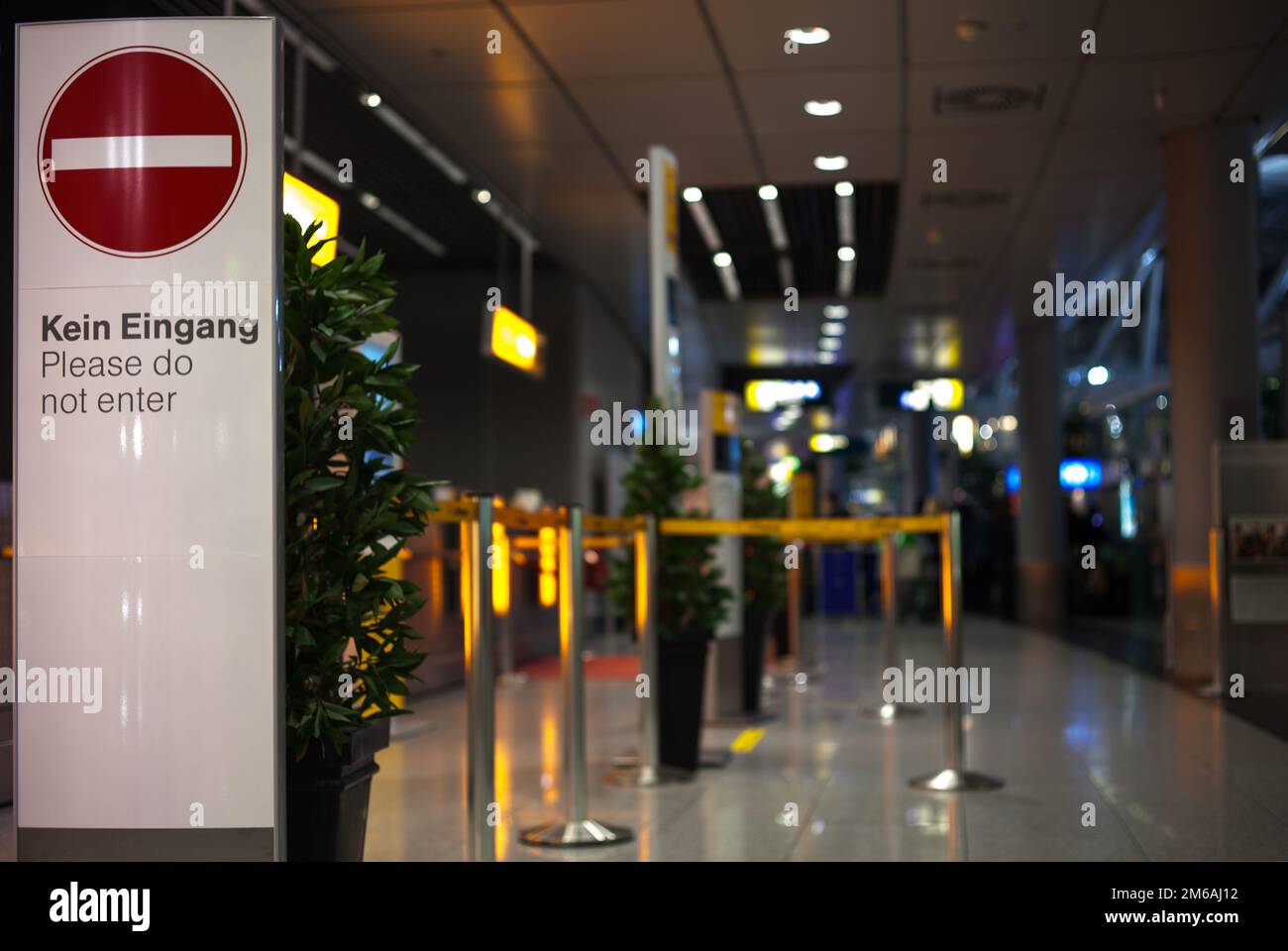 Airport customs not access Stock Photo - Alamy