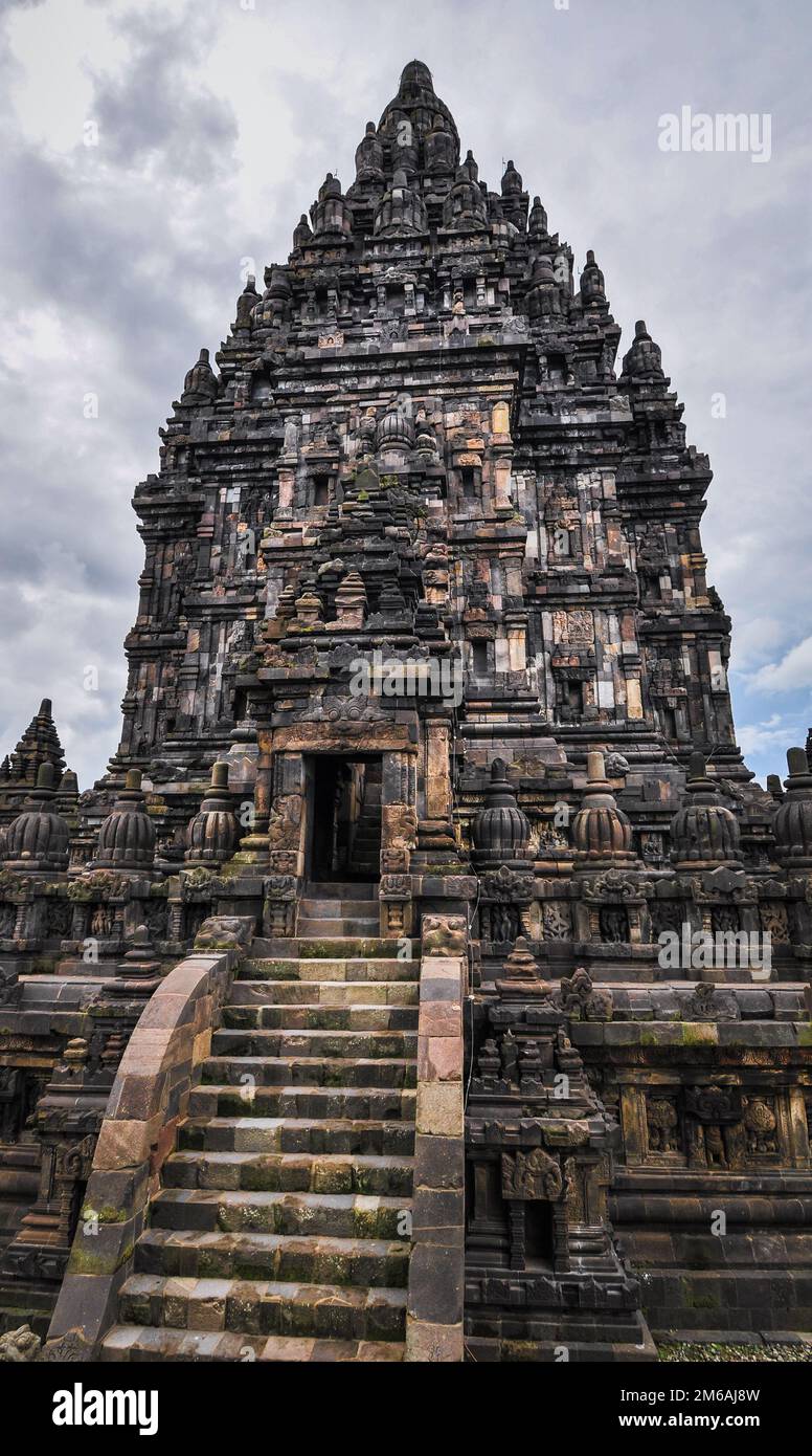 Hindu temple Prombanan complex in Yogjakarta in Java Stock Photo - Alamy