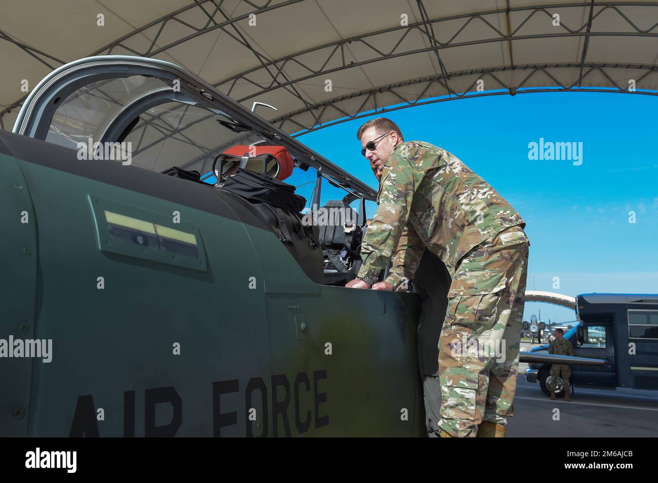 U.S. Air Force Brig. Gen. David Mineau, 15th Air Force vice commander ...