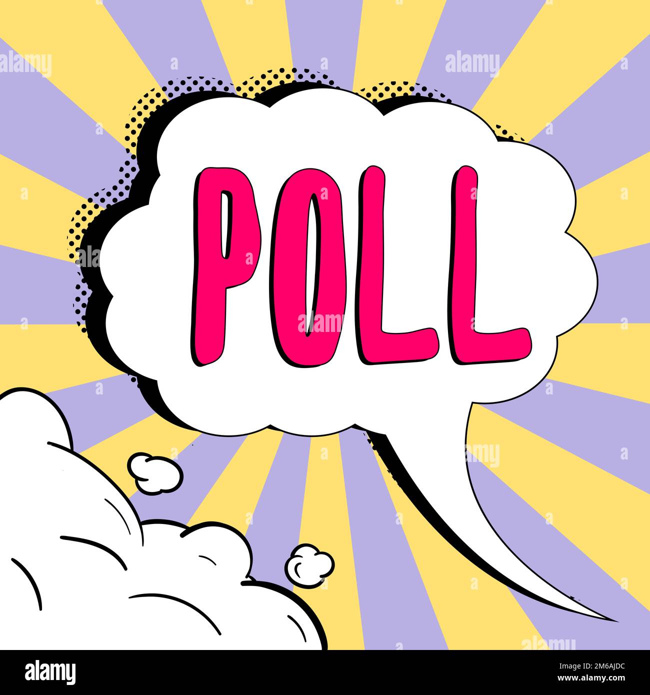 Hand writing sign Poll. Business overview Record of the number of votes ...