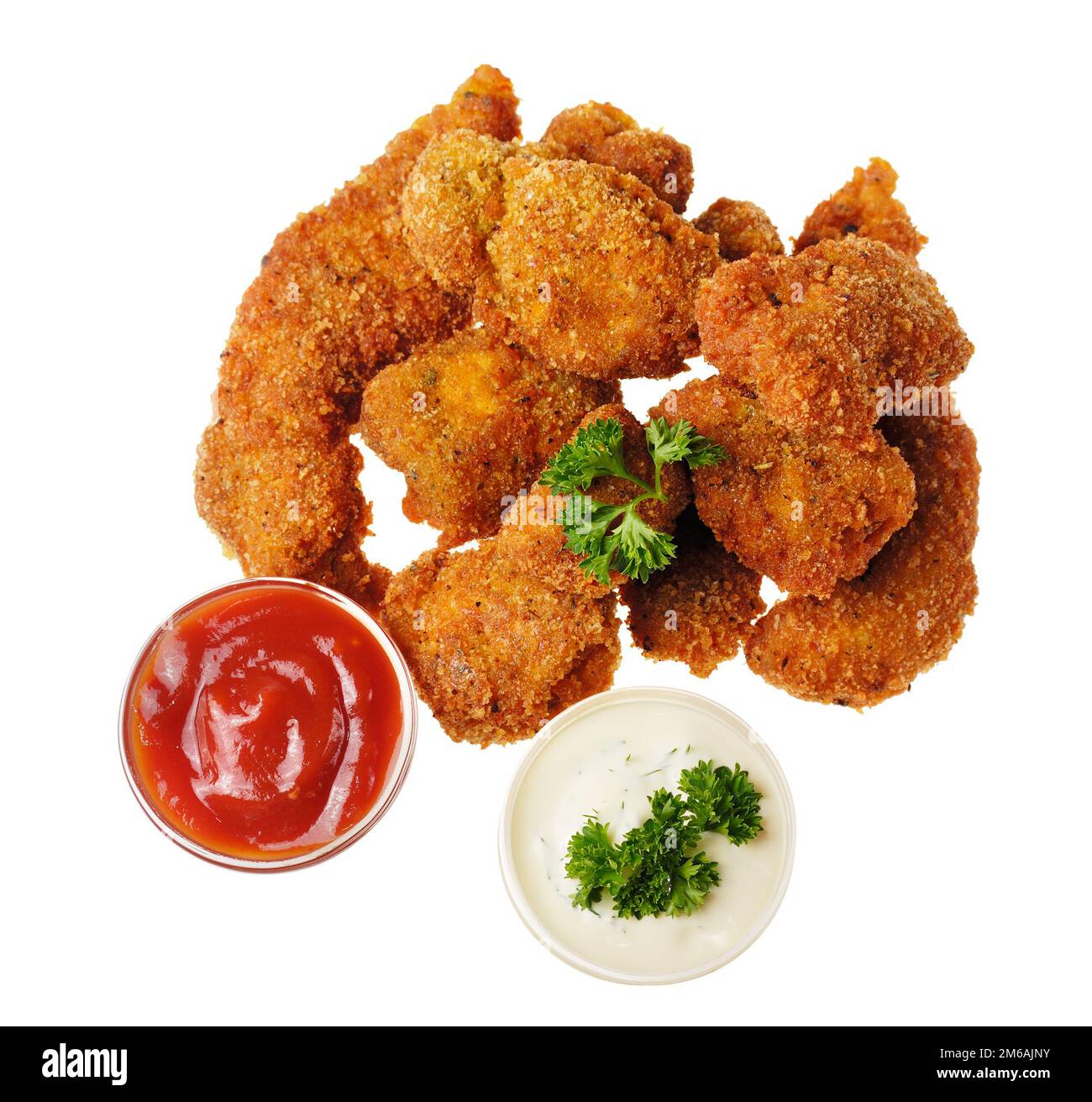 Fried chicken nuggets Stock Photo - Alamy