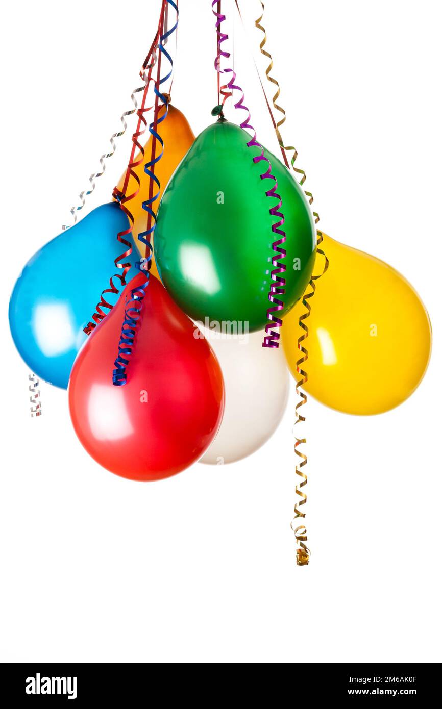 Helium colored balloons isolated hi-res stock photography and images ...