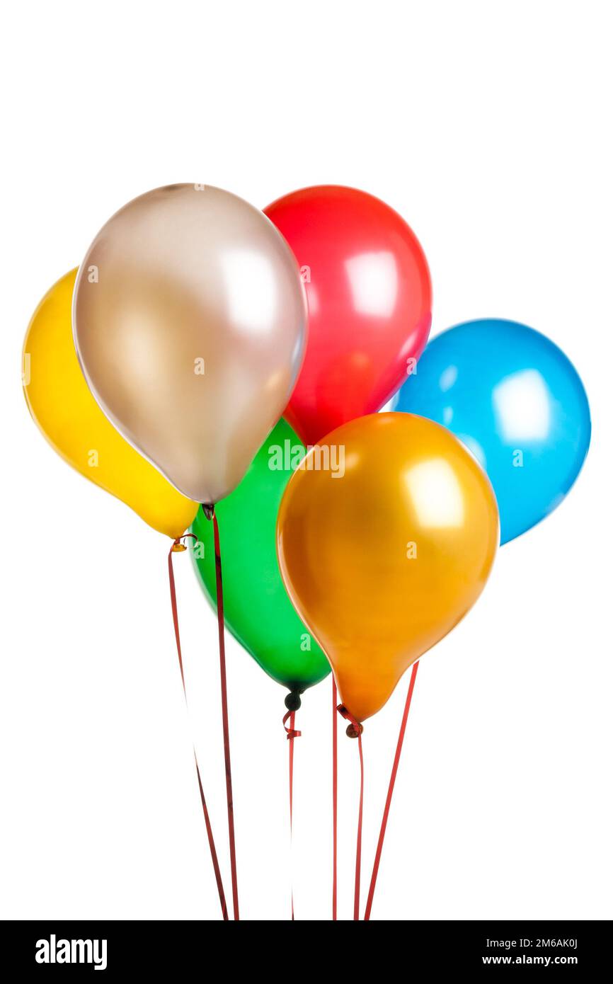 Colored balloons decoration Cut Out Stock Images & Pictures - Alamy