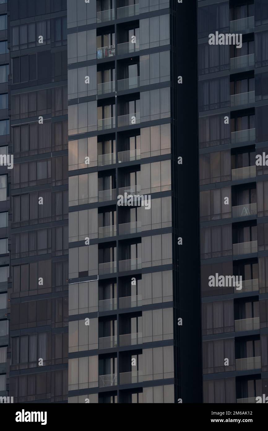 Geometric of modern high-rise buildings Stock Photo - Alamy