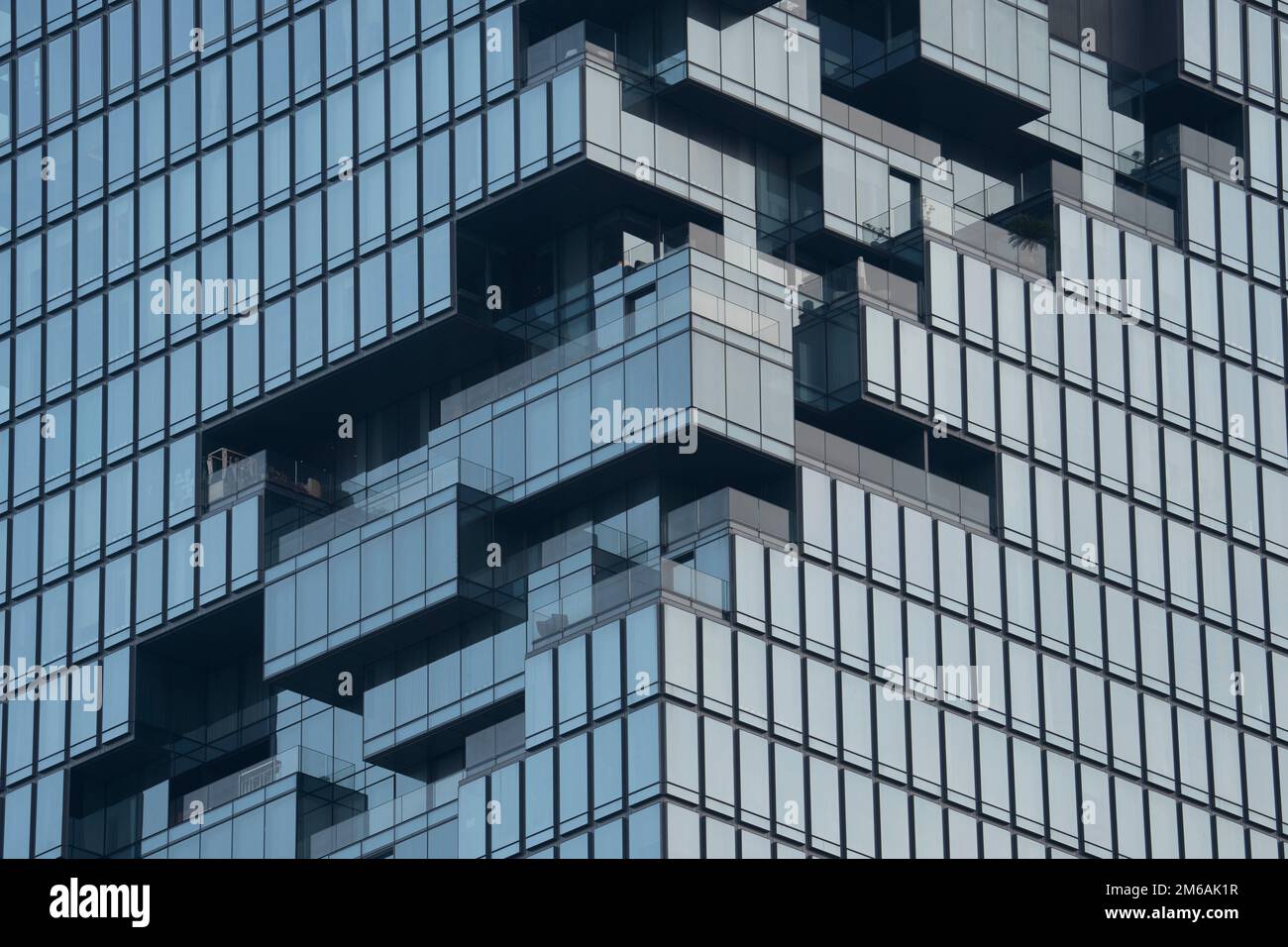 Glass Wall Exterior Of King Power Mahanakhon Tower In The Silom CBD ...