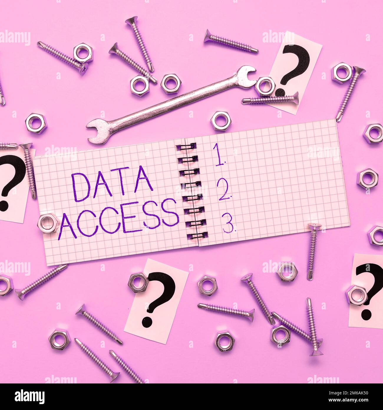 Text showing inspiration Data Access. Word for a user's ability to access data stored within a ...