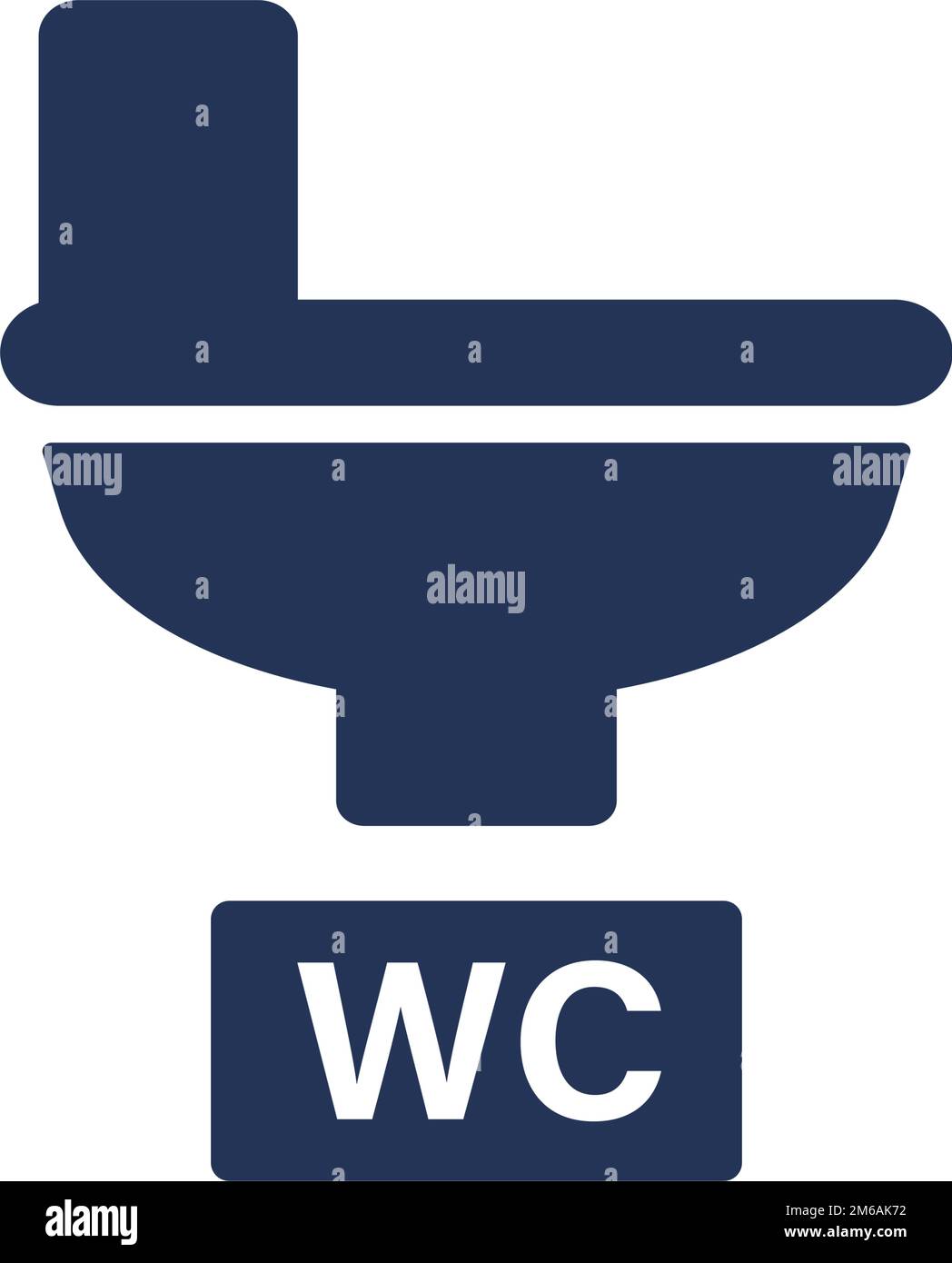 Wc vector icon flat Cut Out Stock Images & Pictures - Alamy