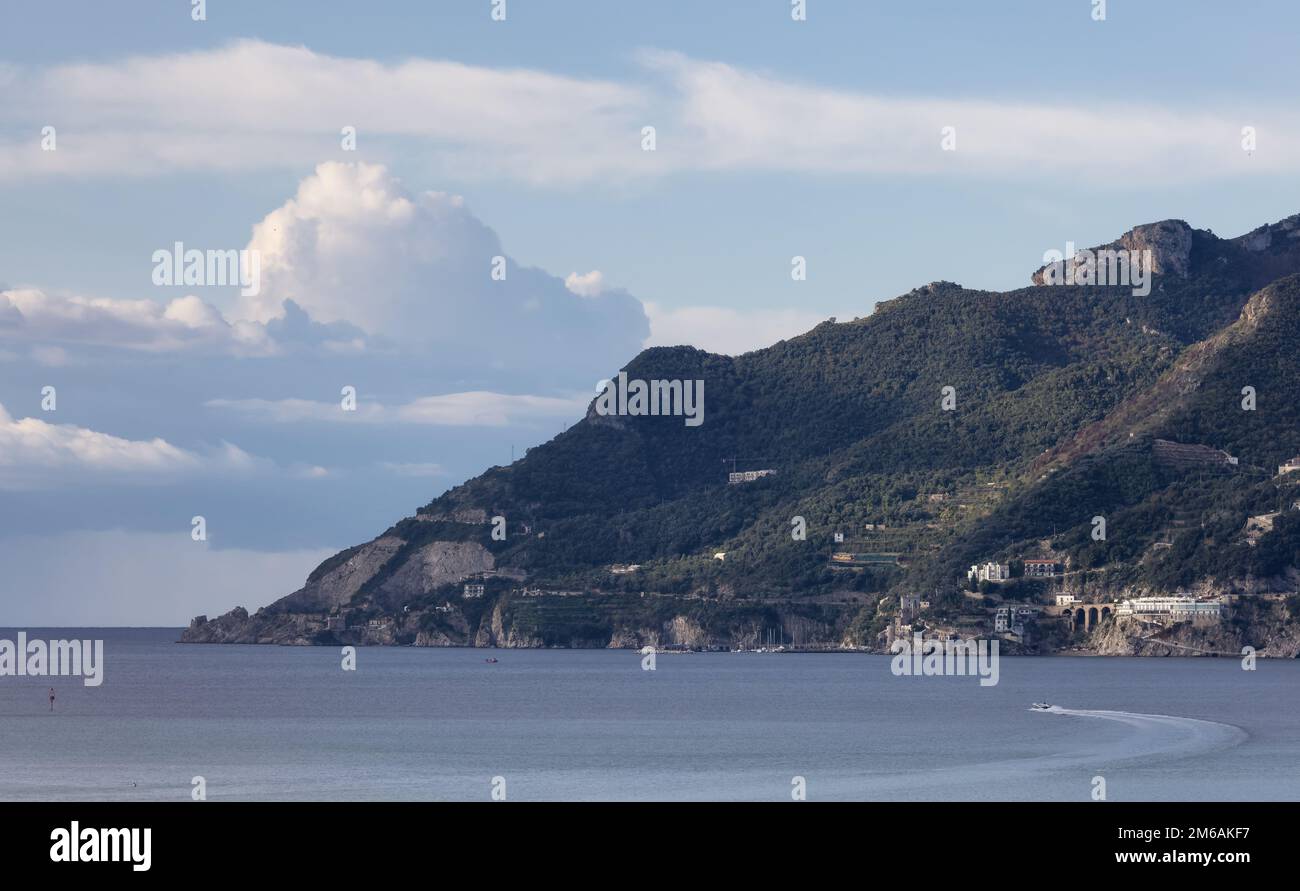 Port, Marina and City by the Sea. Salerno, Italy Stock Photo - Alamy