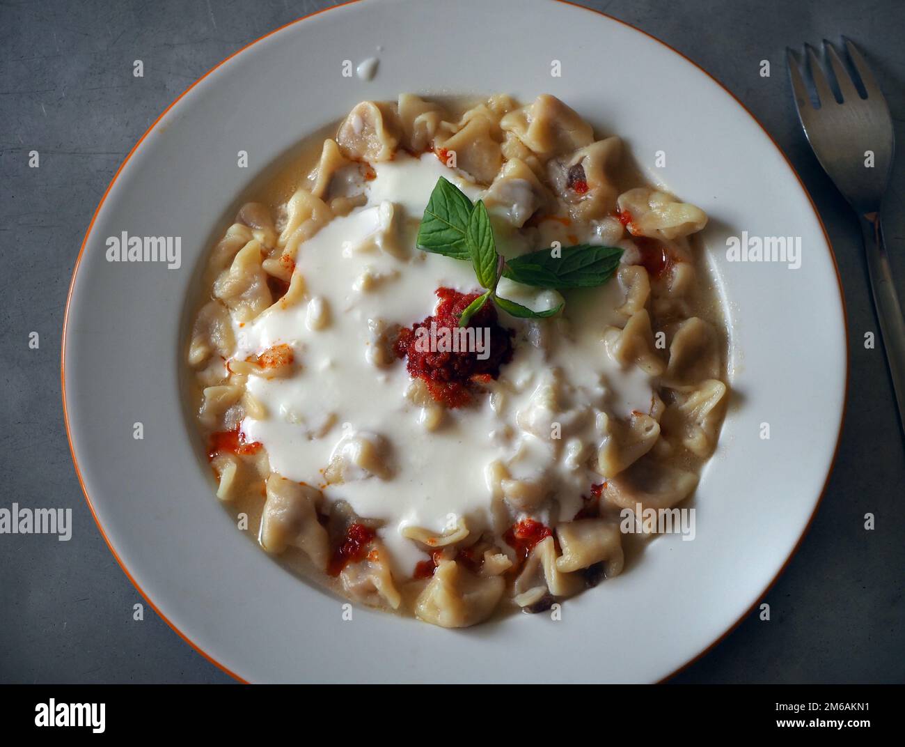 Traditional turkish meal manti hi-res stock photography and images - Alamy