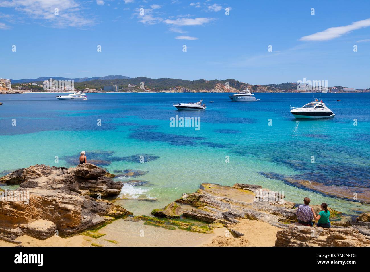 Cala Fornells View in Paguera, Majorca Stock Photo - Alamy