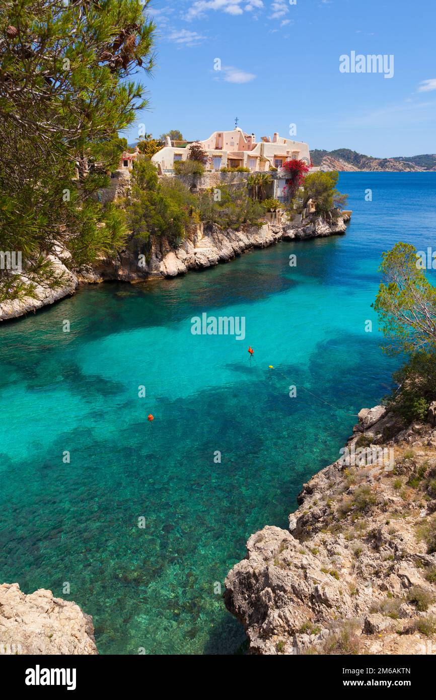 Cala Fornells View in Paguera, Majorca Stock Photo - Alamy