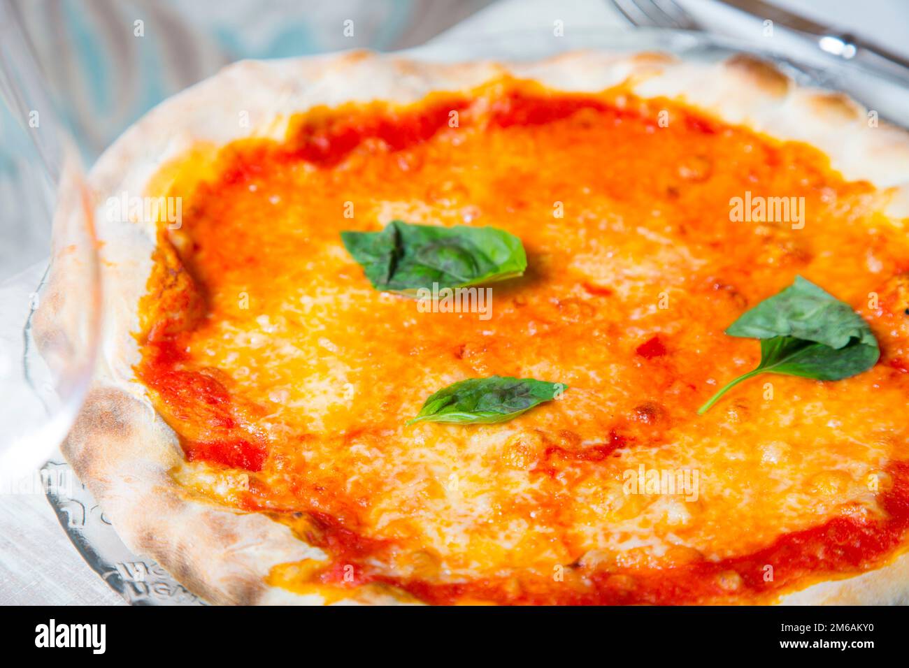 Margherita Pizza. Neapolitan pizza made with San Marzano tomatoes ...