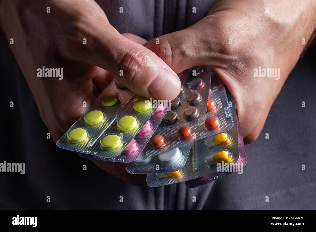 Pill in blister pack table antibiotic hi-res stock photography and ...