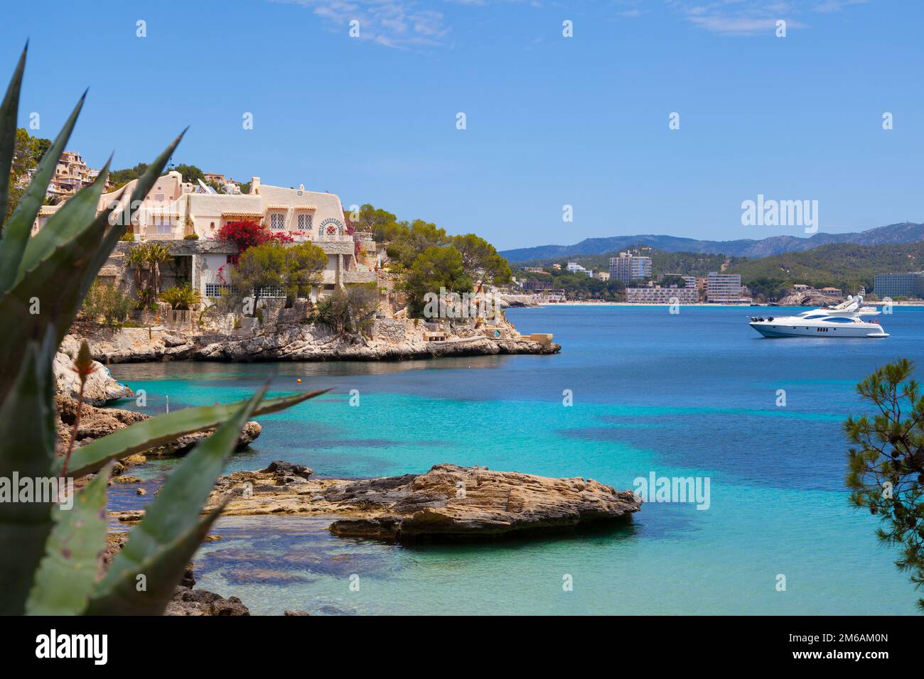 Cala Fornells View in Paguera, Majorca Stock Photo - Alamy