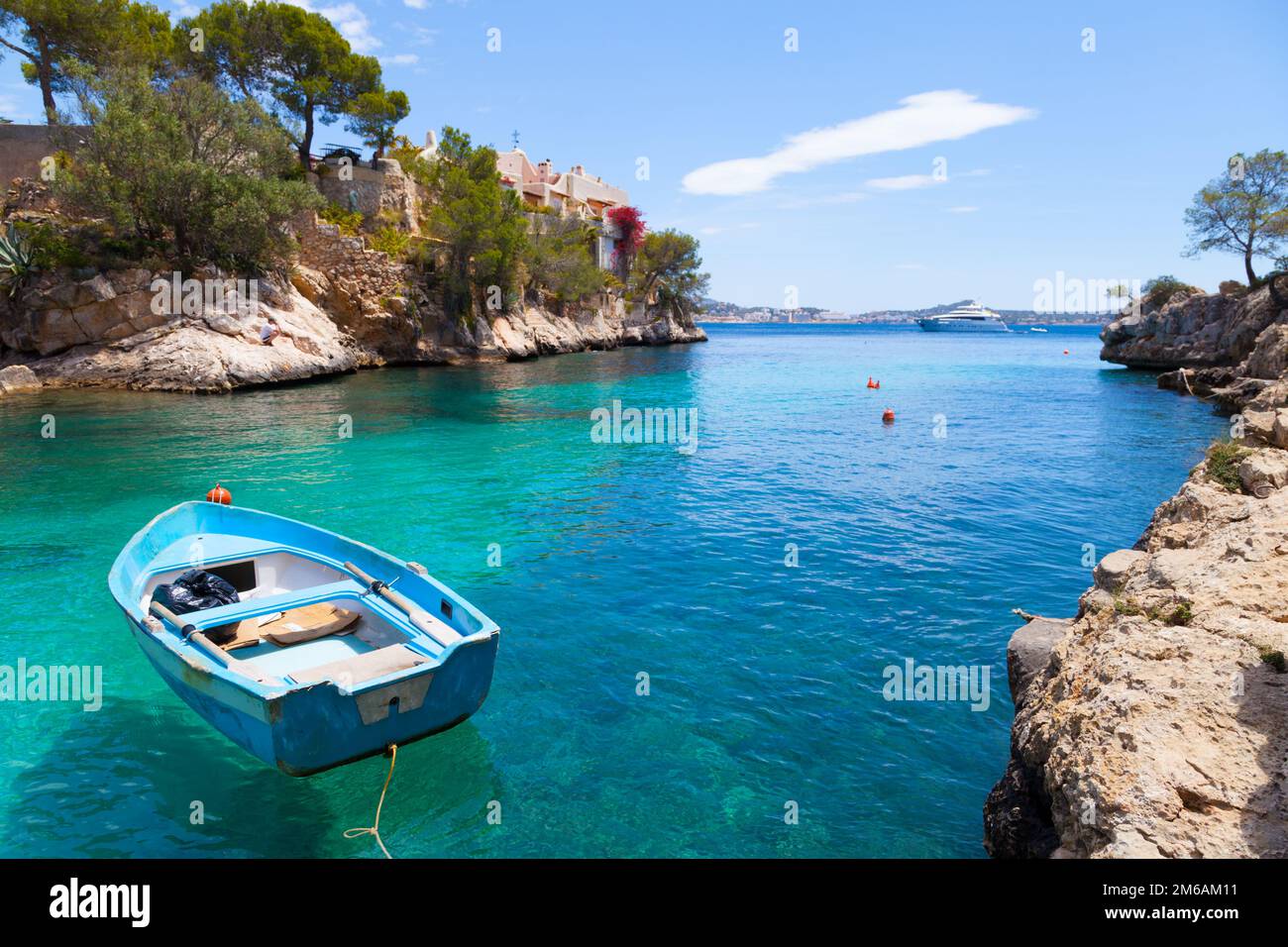 Cala Fornells View in Paguera, Majorca Stock Photo - Alamy