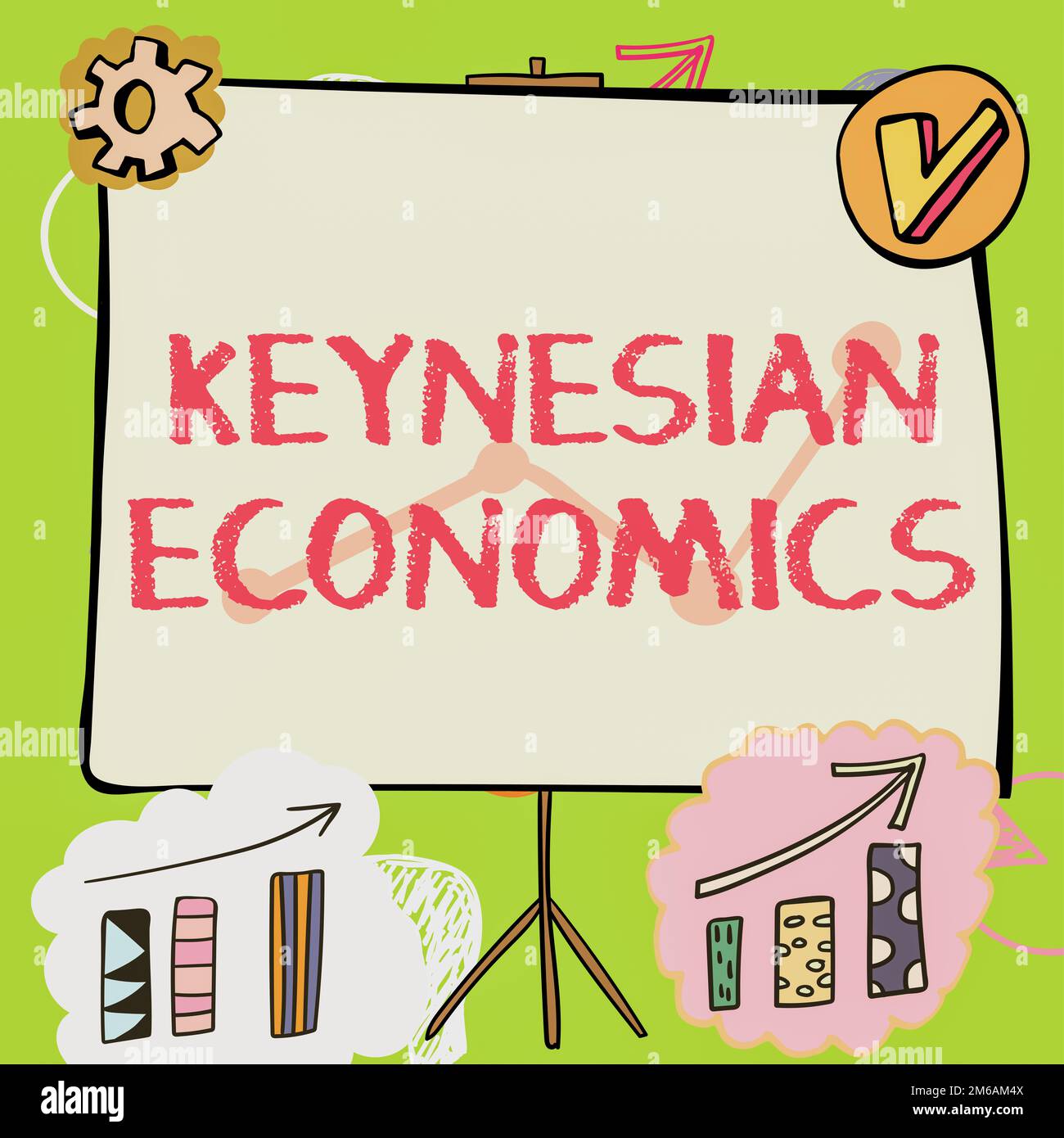 Text sign showing Keynesian Economics. Word Written on monetary and ...