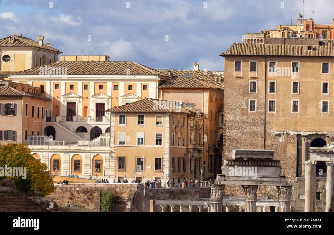Old Historic Building in Downtown Rome, Italy Stock Photo - Alamy