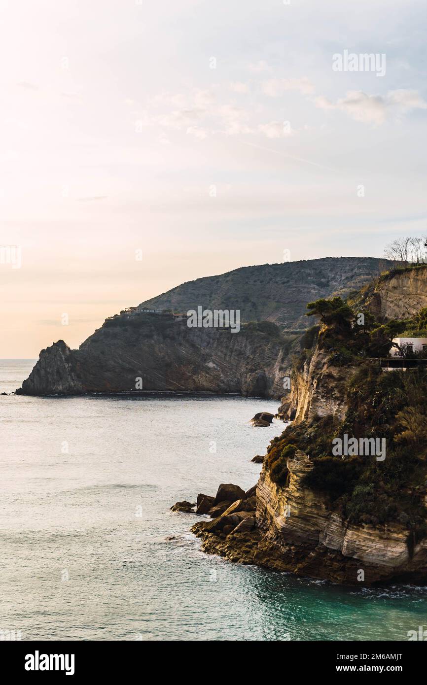 mountains off the coast of the island of ischia Stock Photo - Alamy