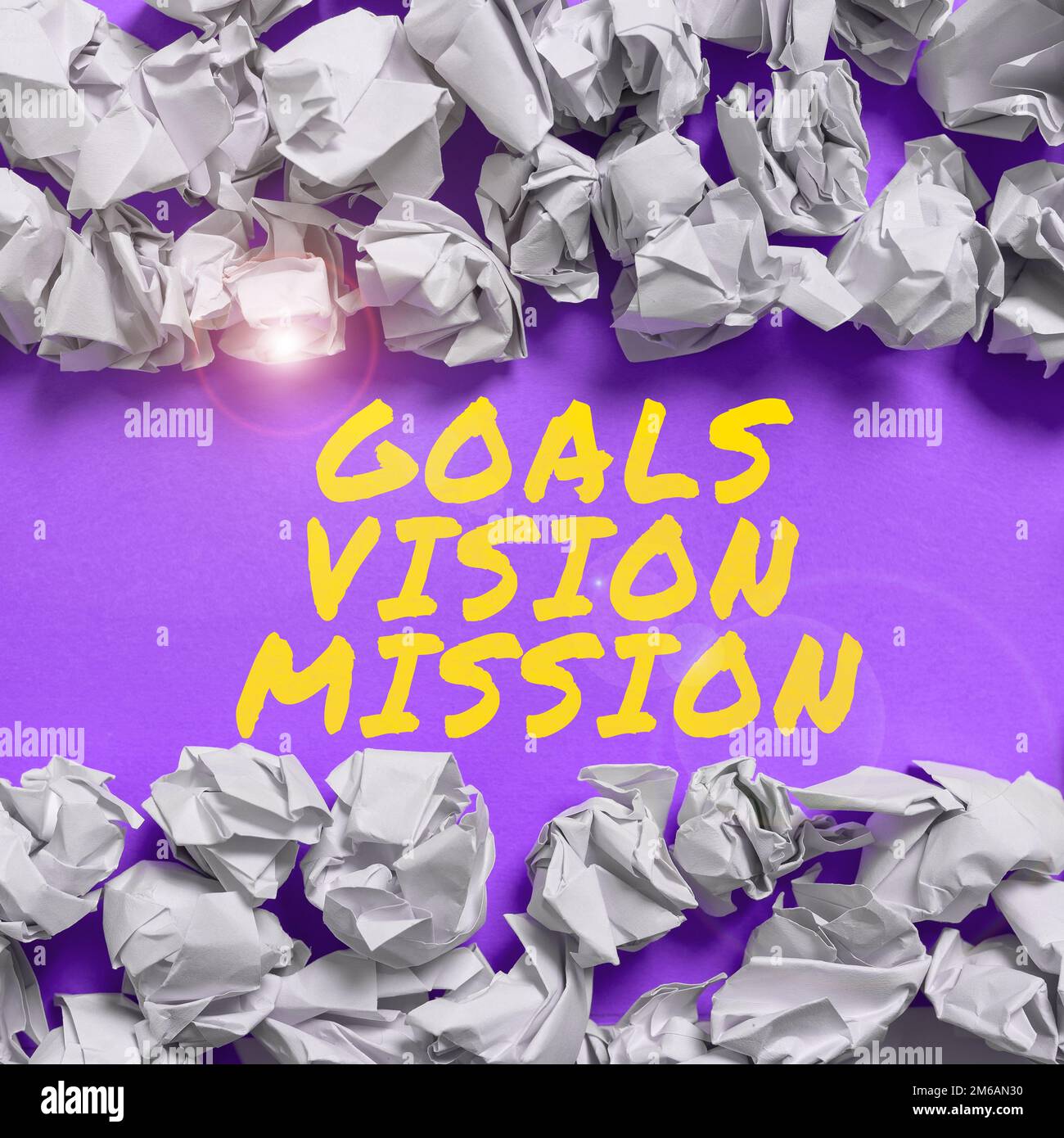 Sign displaying Goals Vision Mission. Word Written on practical ...