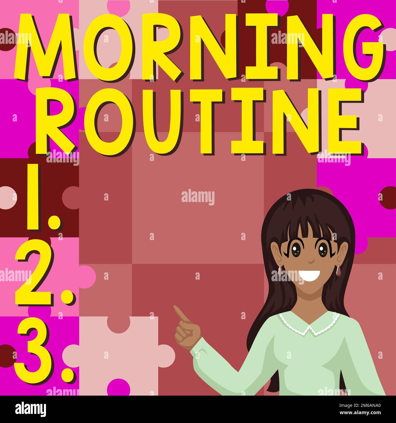 Text showing inspiration Morning Routine. Word Written on initiation of ...