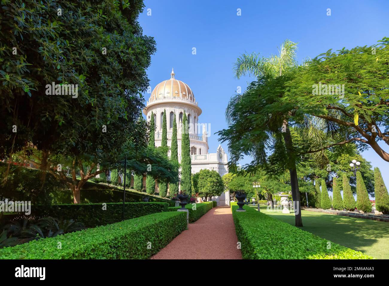 Bahai Gardens in Haifa, Israel. Tourist Attraction Stock Photo - Alamy