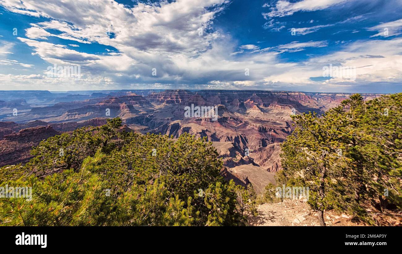 Viewpoint with view of the Grand Canyon, Panorama, Grand Canyon ...