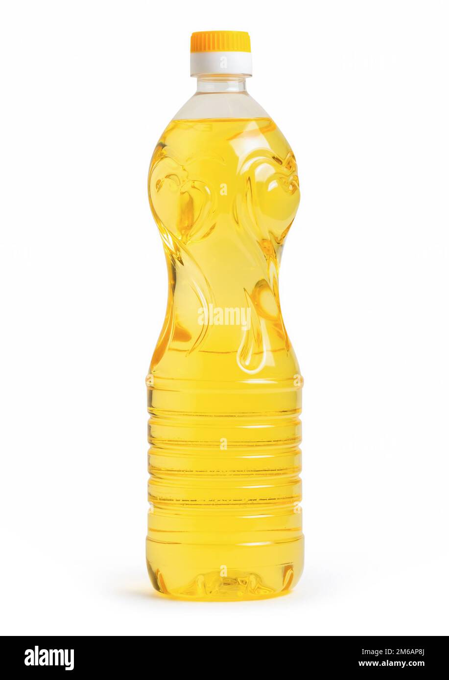 Sunflower oil in plastic bottle Cut Out Stock Images & Pictures - Alamy