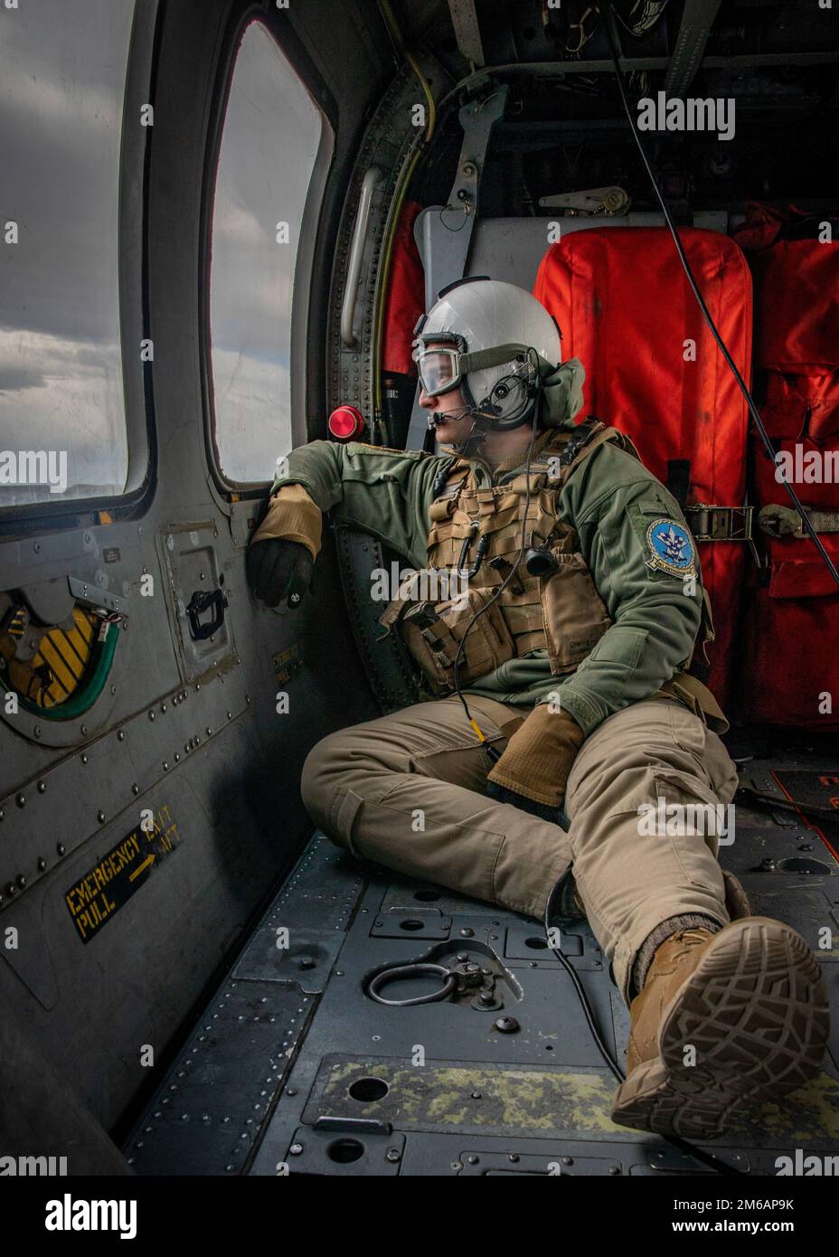 Naval Aircrewmen Helicopter 2nd Class Dylan Van Dyk, assigned to ...