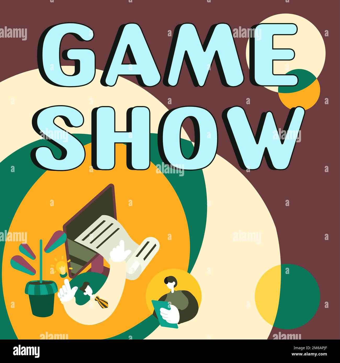 Writing displaying text Game Show, Internet Concept Program in ...
