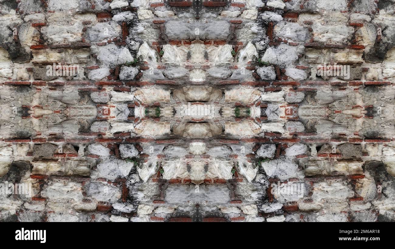 Abstract Stone pattern Urban Brick Wall Broken Plaster Backdrop ...