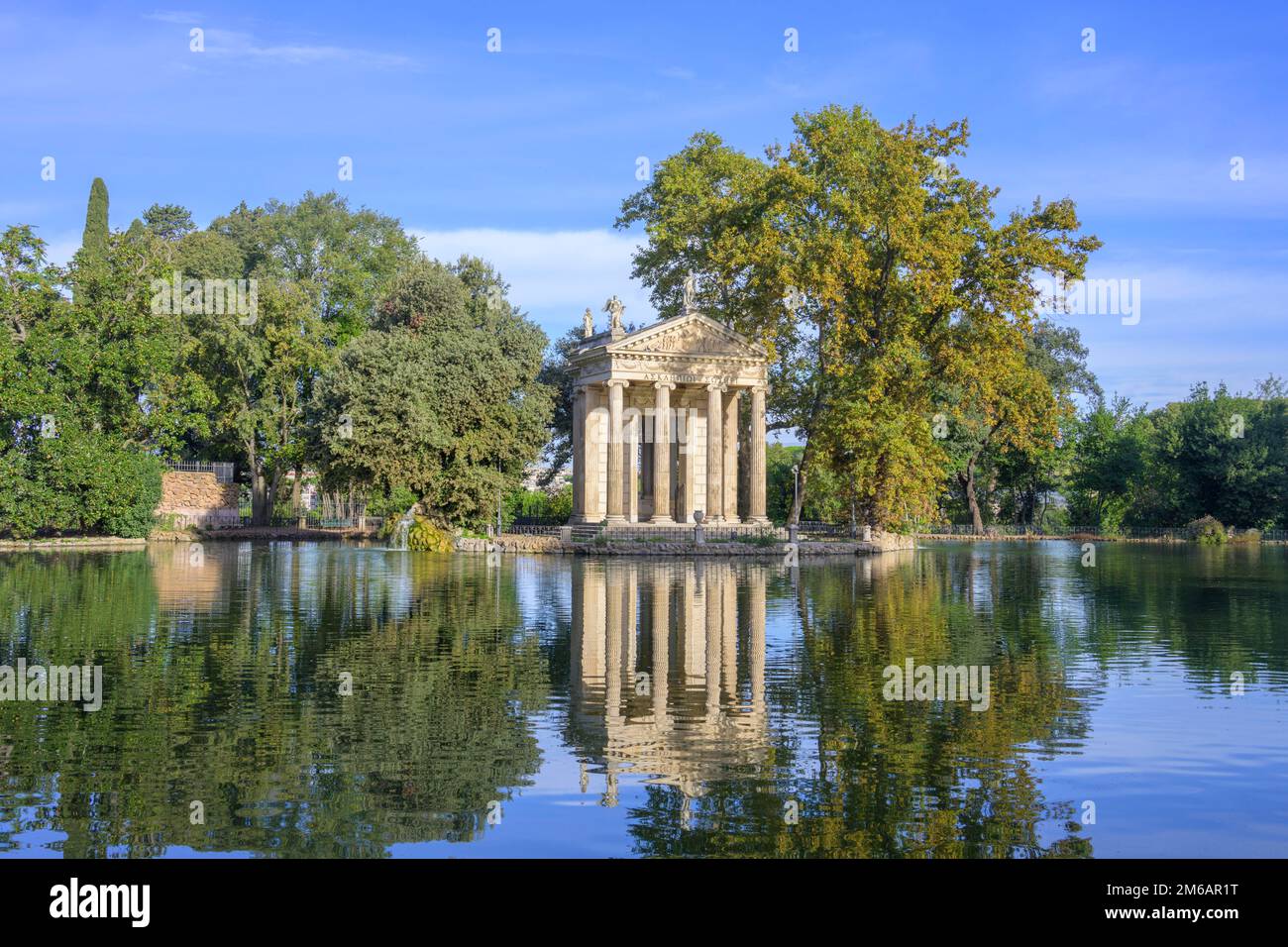 Temple of Asclepius in the Villa Borghese Park, Rome, Italy Stock Photo ...