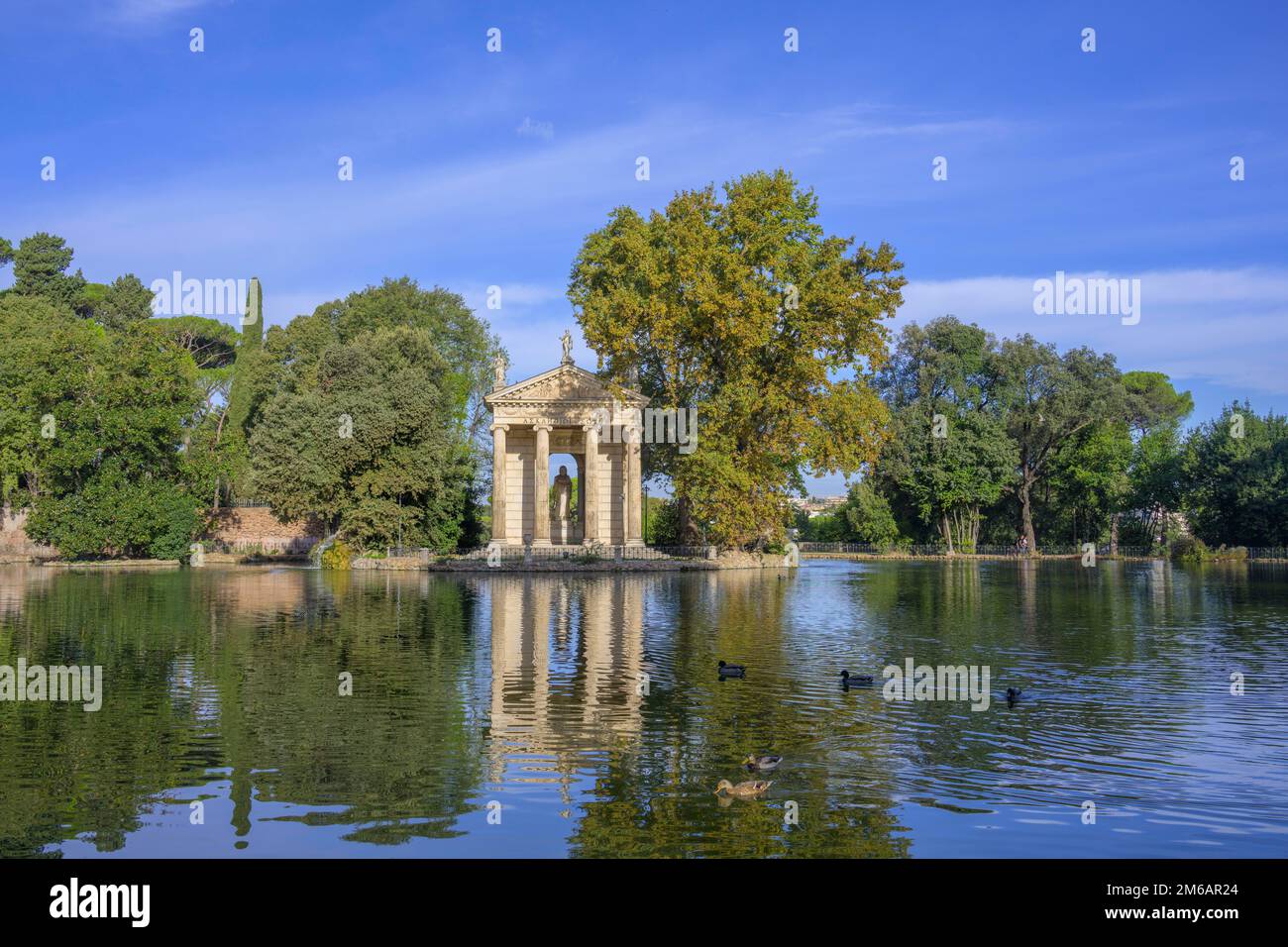 Temple of Asclepius in the Villa Borghese Park, Rome, Italy Stock Photo ...