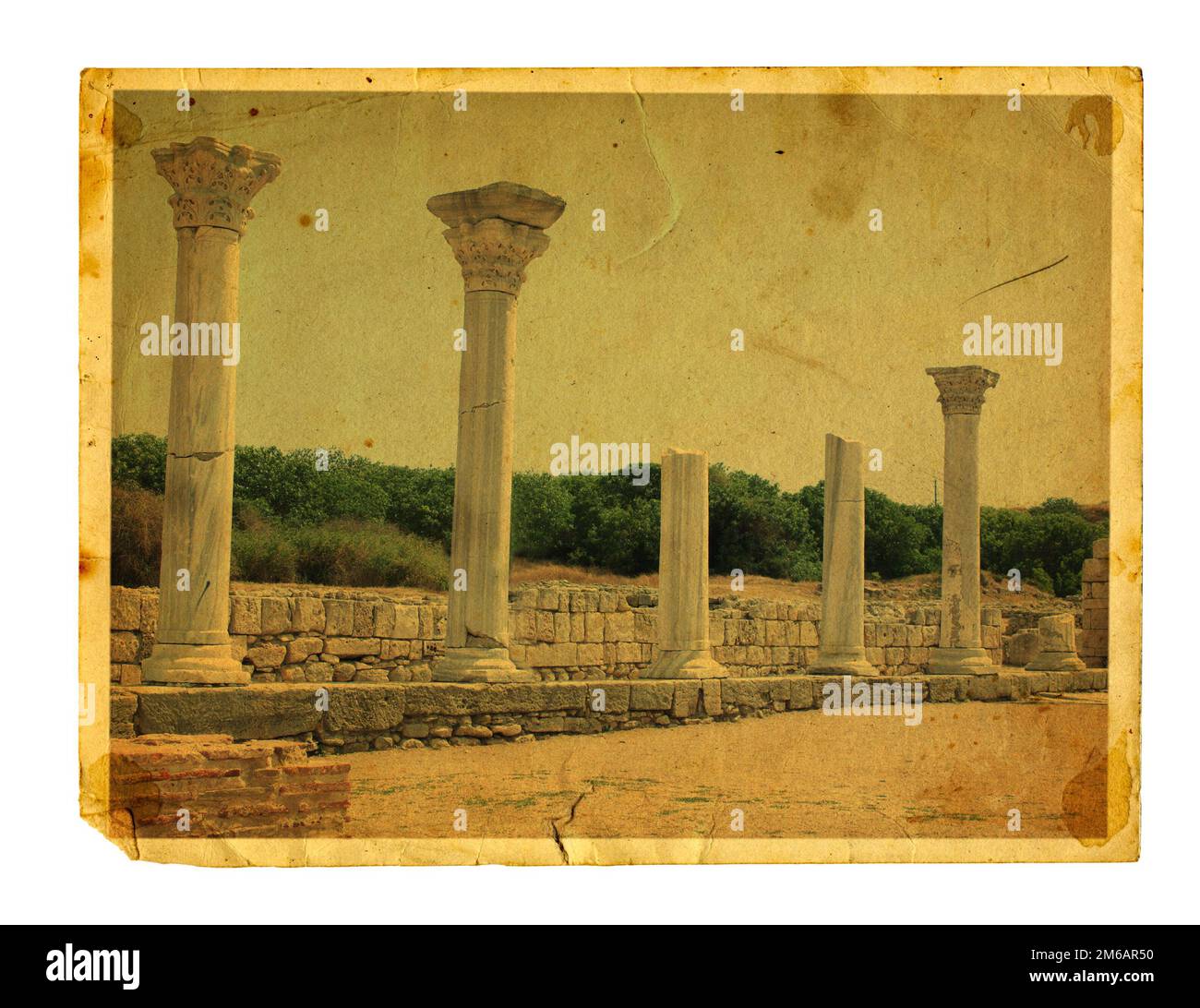 Old ruins of a building Cut Out Stock Images & Pictures - Alamy