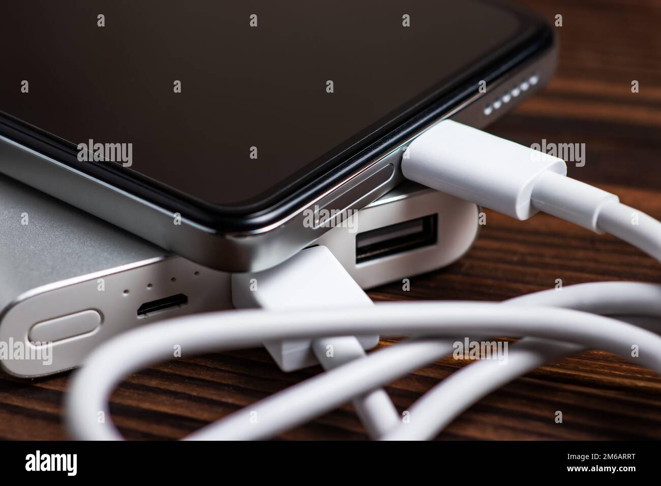 Portable power bank in a charger smartphone process Stock Photo - Alamy