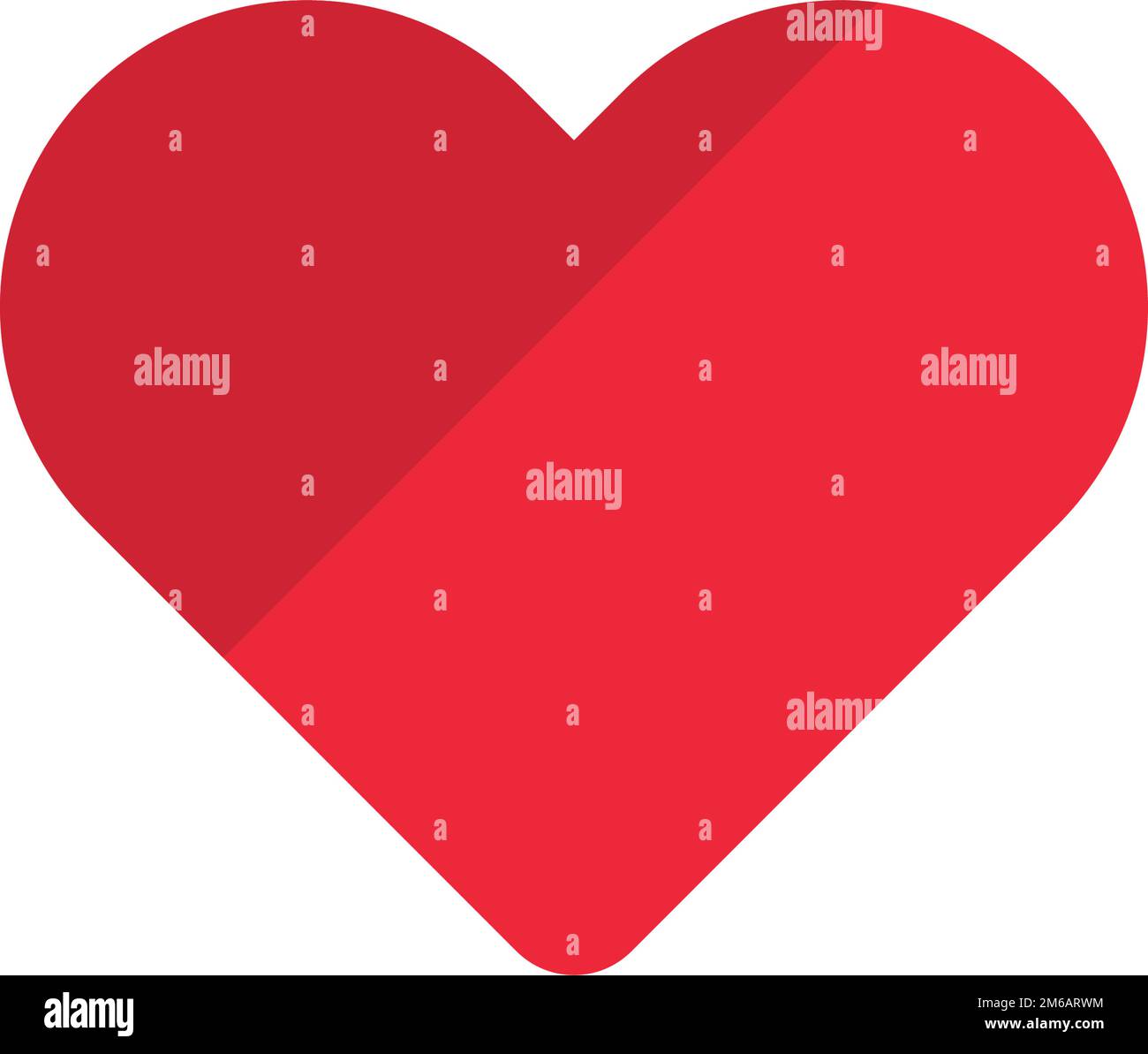 Red heart icon. Love or like. Editable vector Stock Vector Image & Art ...