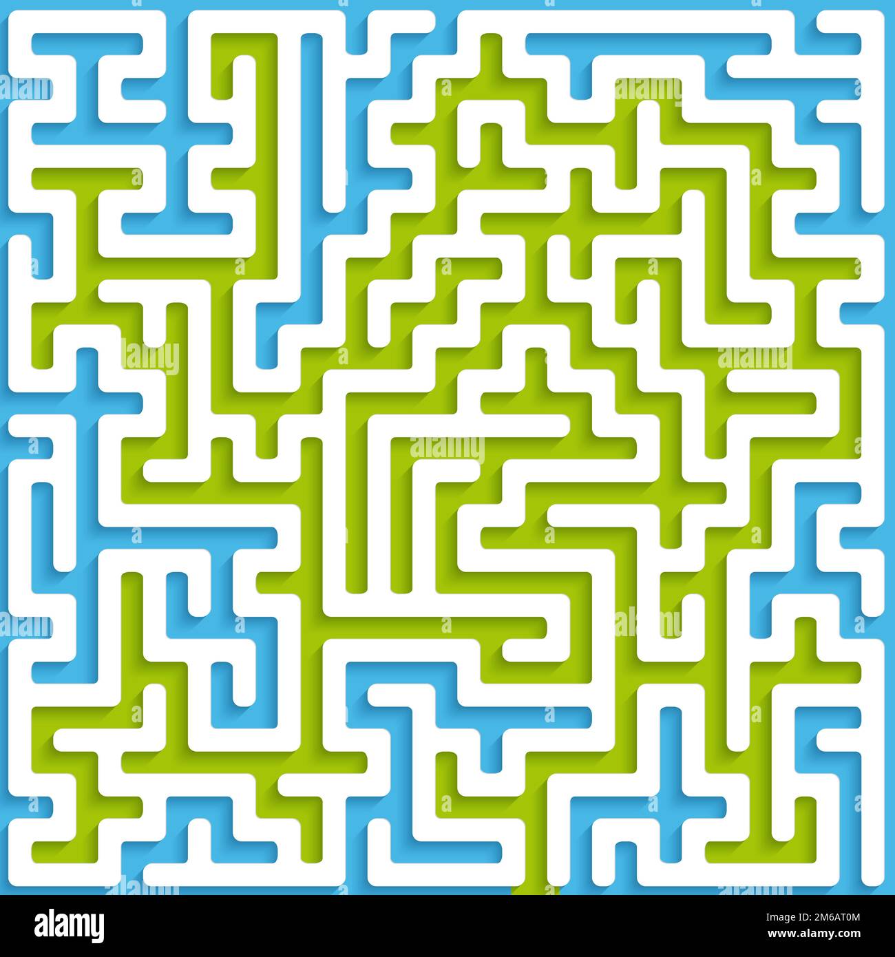 Blue and green maze hi-res stock photography and images - Alamy