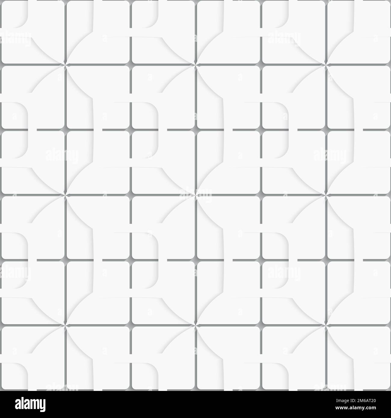 Seamless white layered tiles background Stock Photo - Alamy