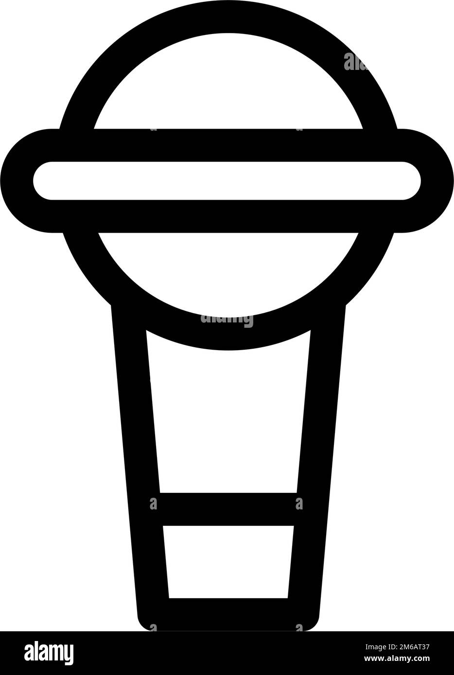 A simple handheld microphone icon. Microphone for karaoke and interview ...