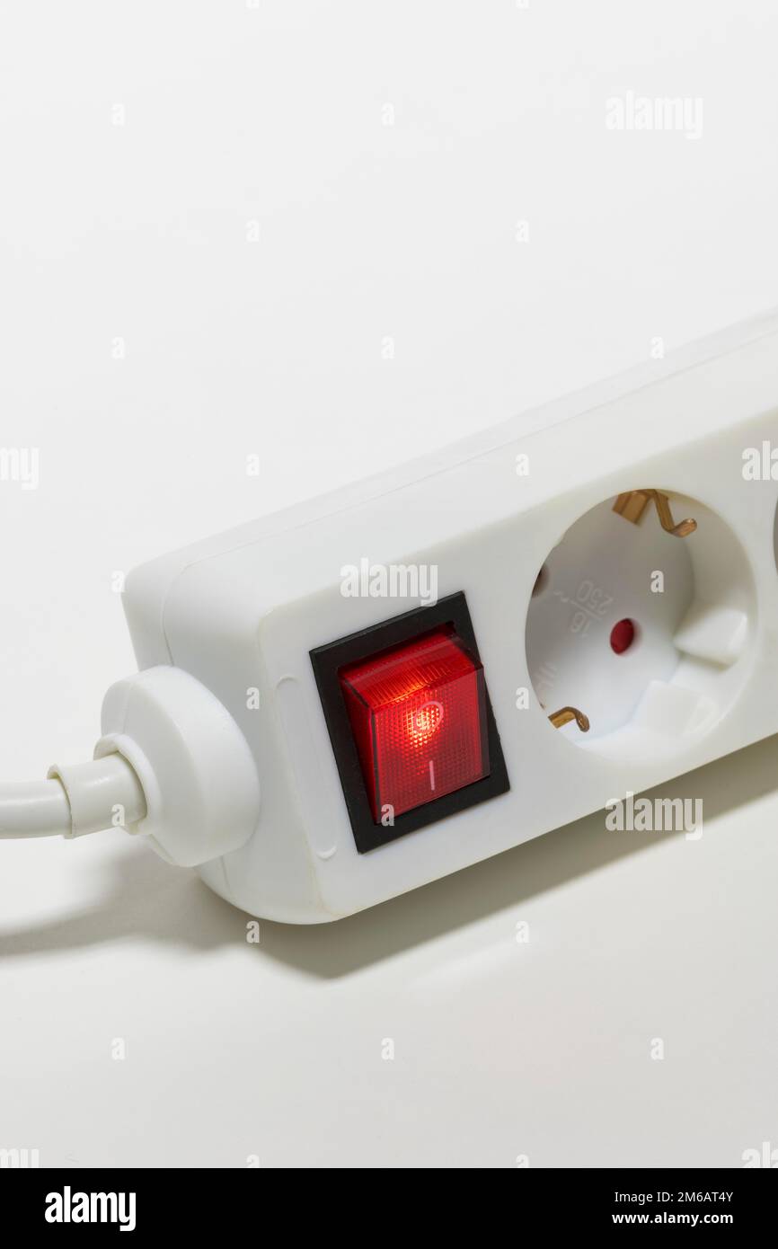 Power outlet strip distributor hi-res stock photography and images - Alamy