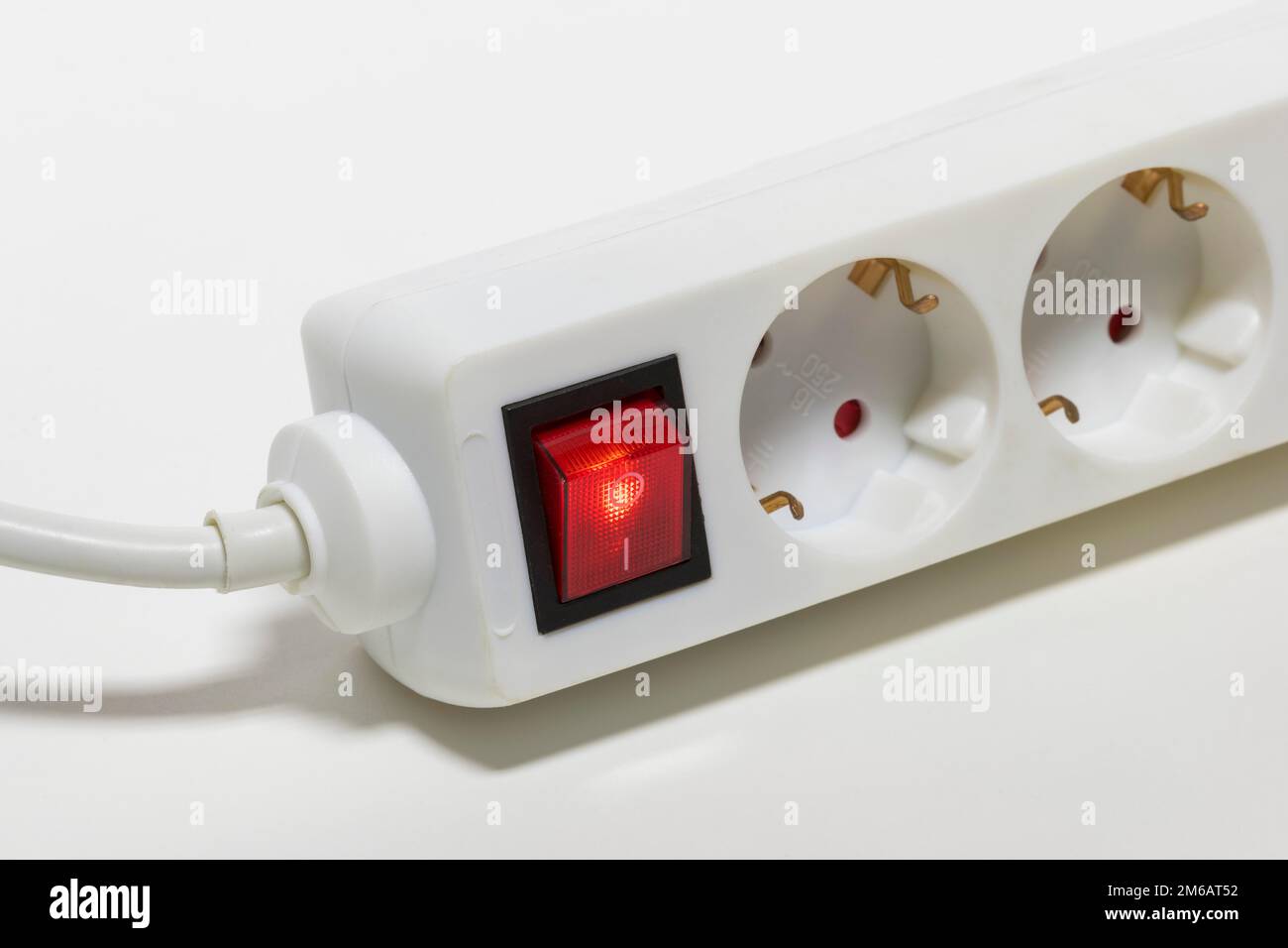 Socket strip for connecting electrical appliances, power outlet strip ...