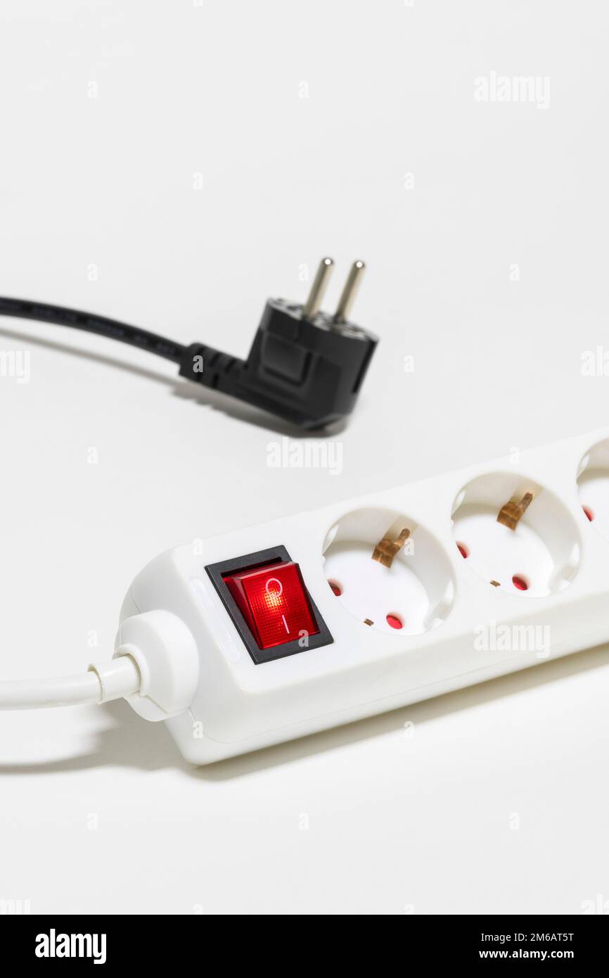 Power outlet strip distributor hi-res stock photography and images - Alamy