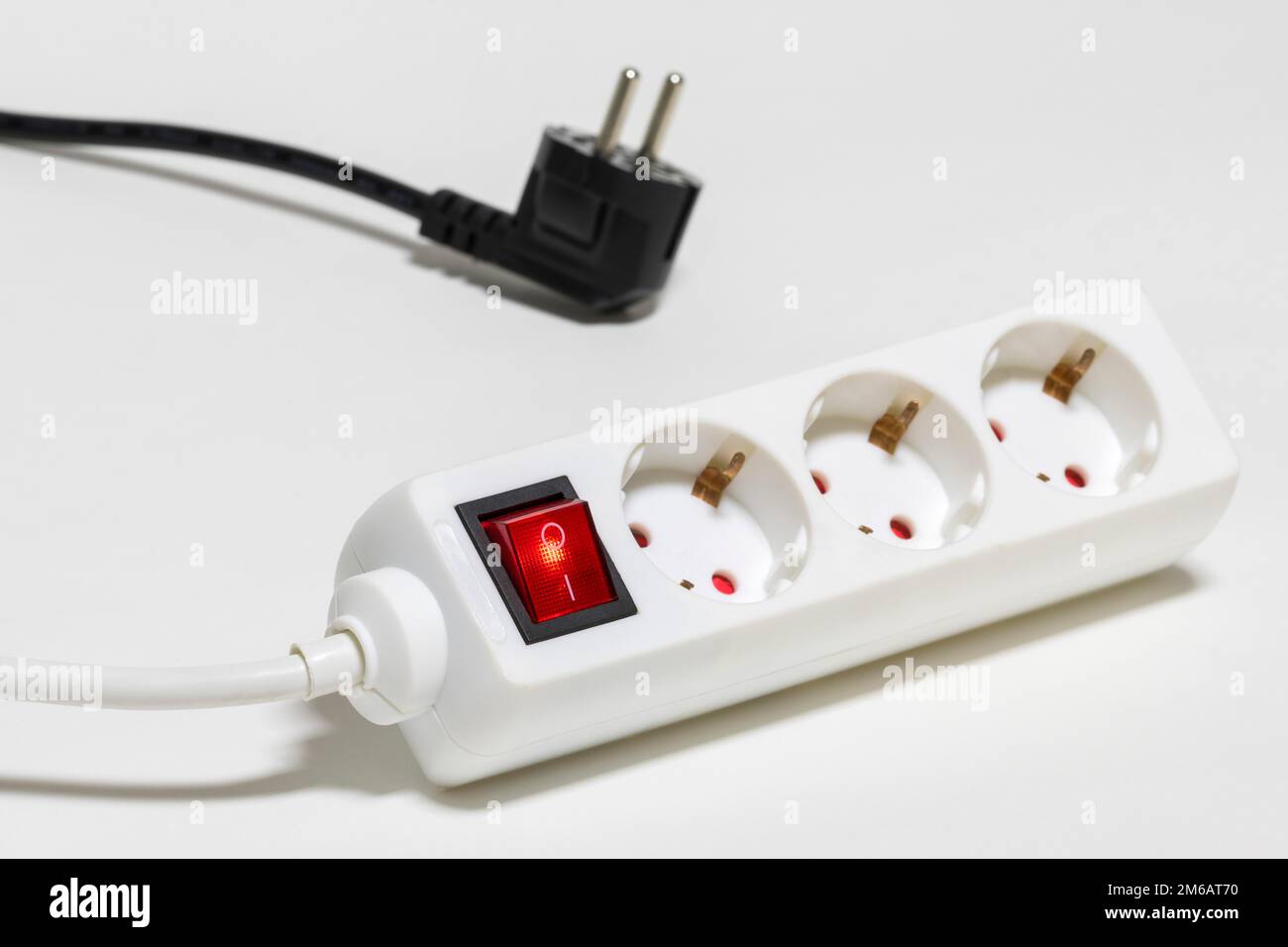 Socket strip for connecting electrical appliances, power outlet strip ...