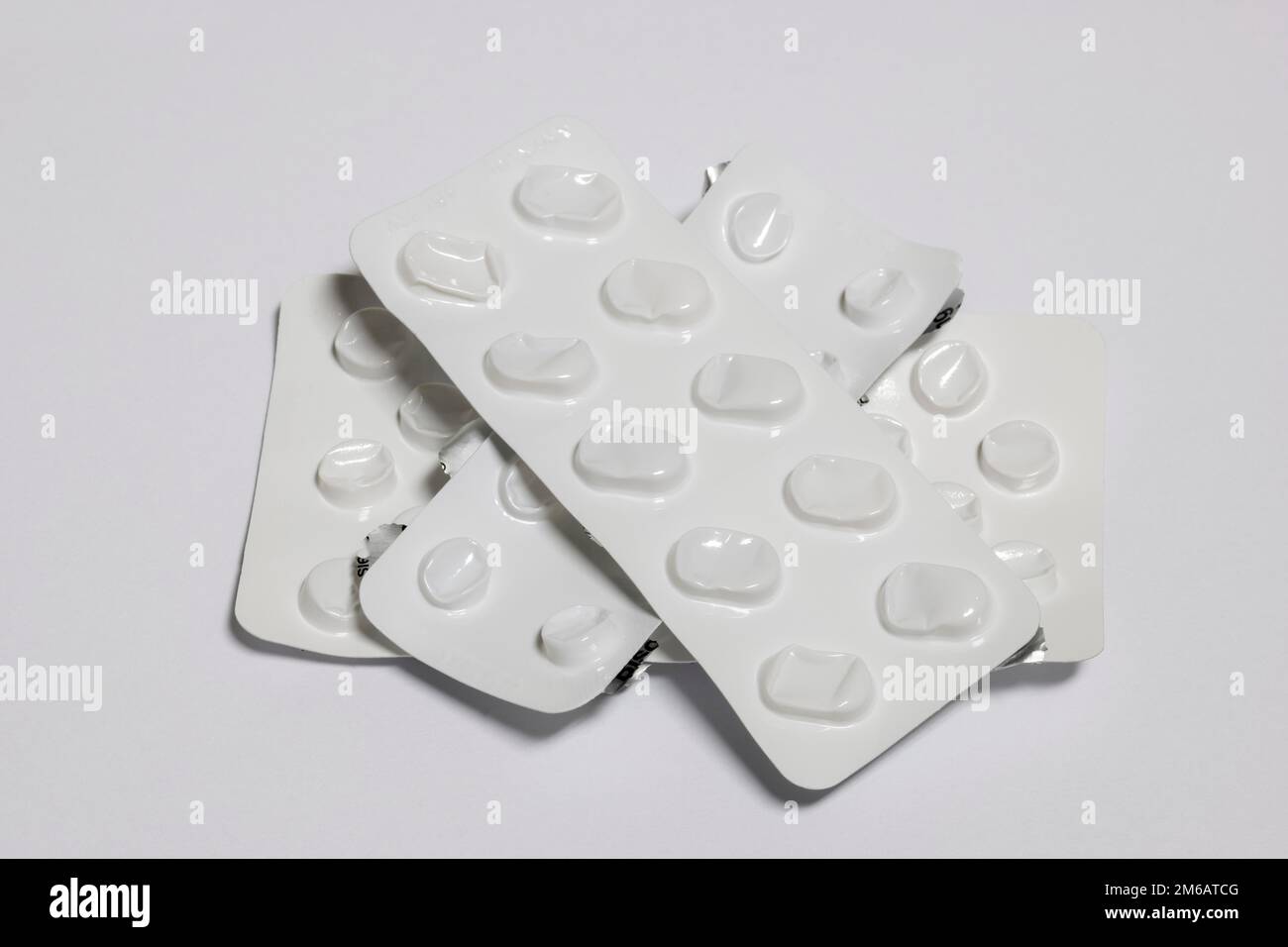 Empty blister packs, tablets Stock Photo - Alamy