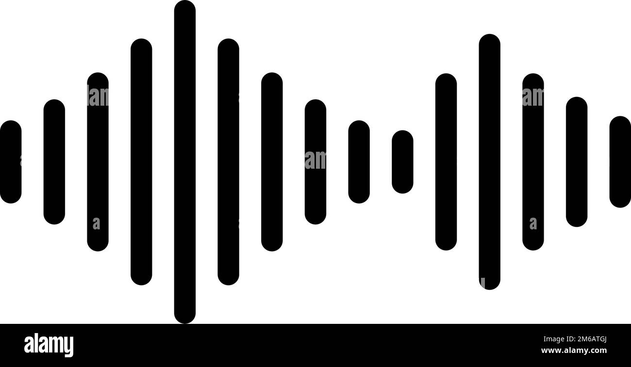 Sound wave illustration. Radio wave. Editable vector Stock Vector Image ...