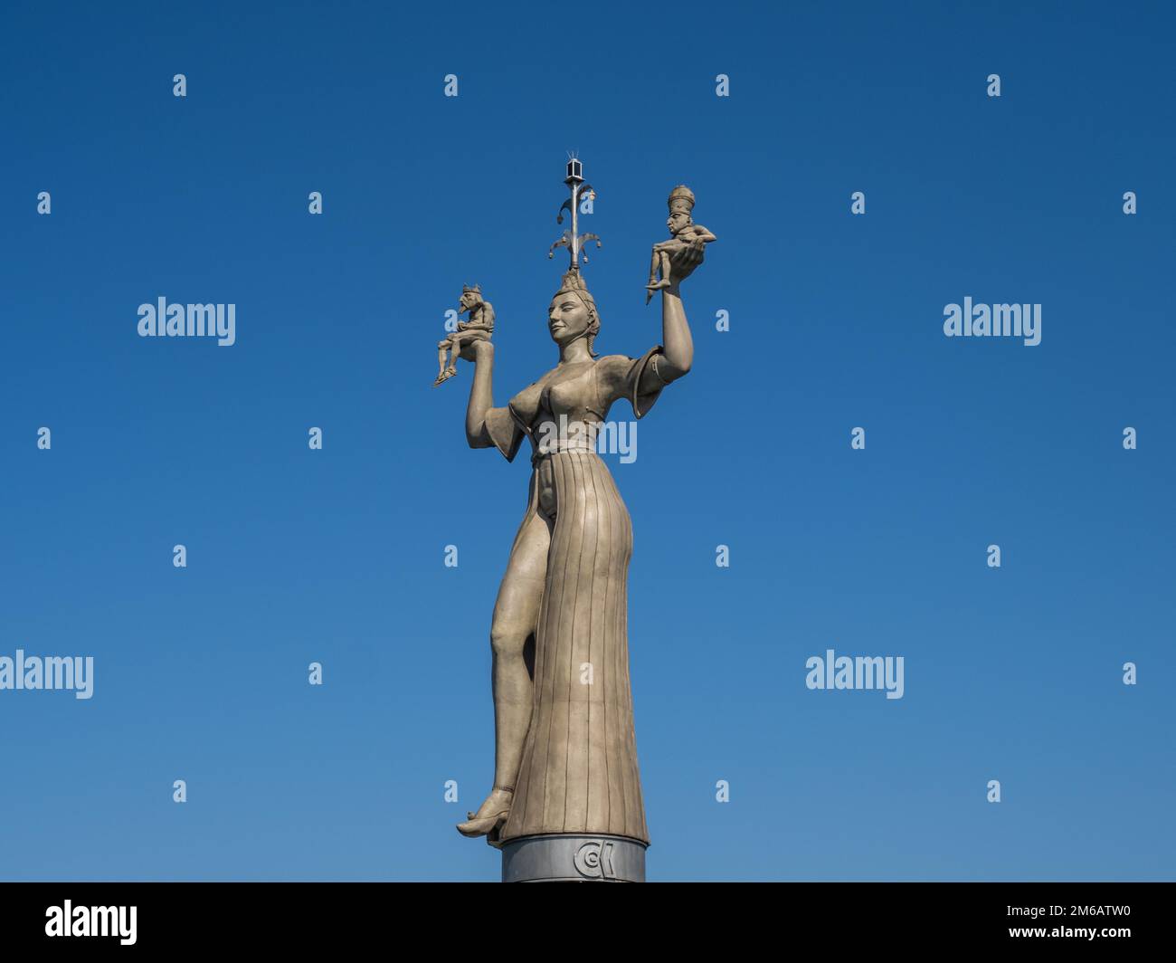 Statue of Imperia at the harbour entrance of Constance, Old Town ...