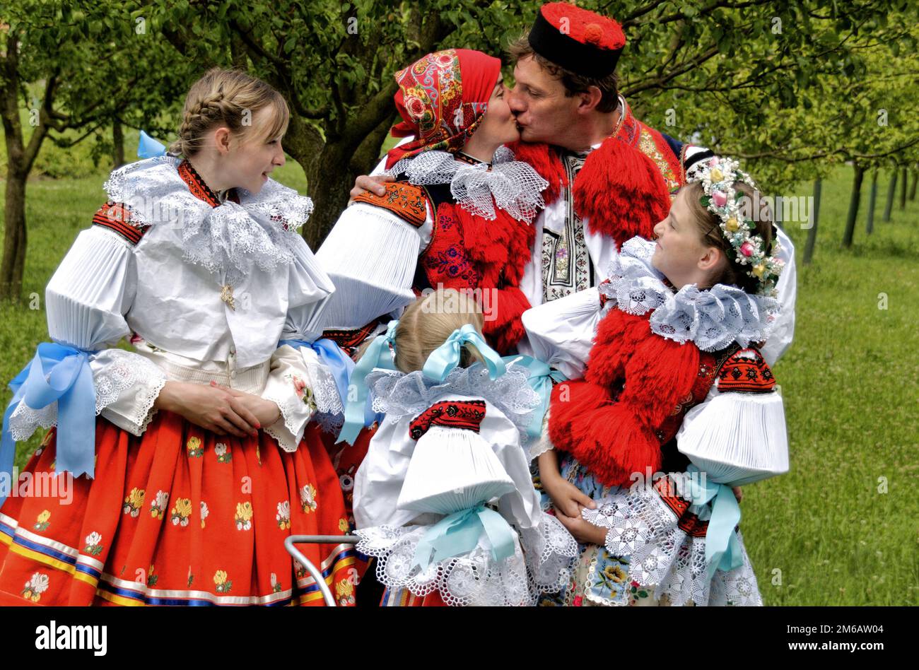 Moravian folk costumes Stock Photo - Alamy