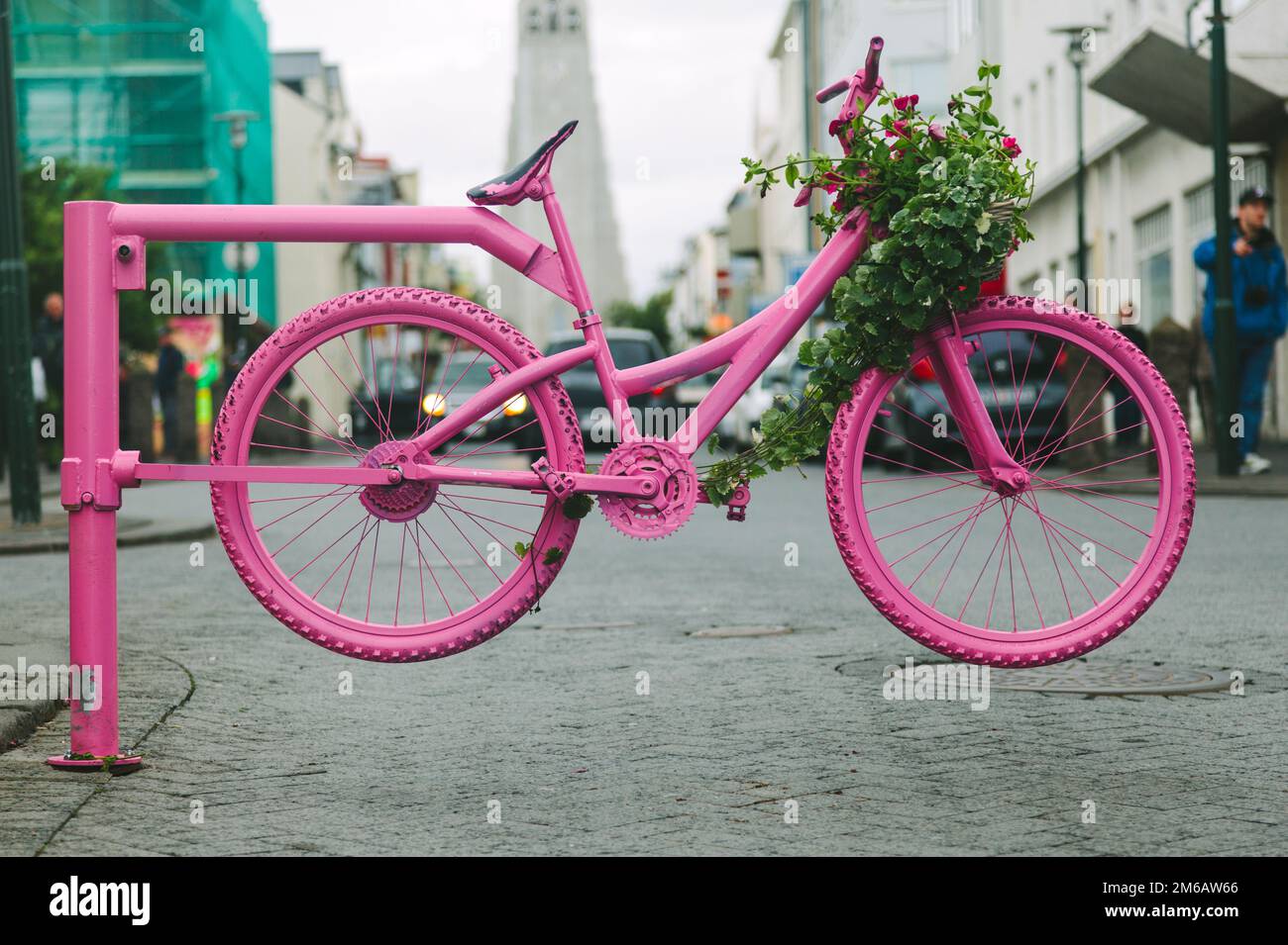 Pink bicycle saddle hi-res stock photography and images - Alamy