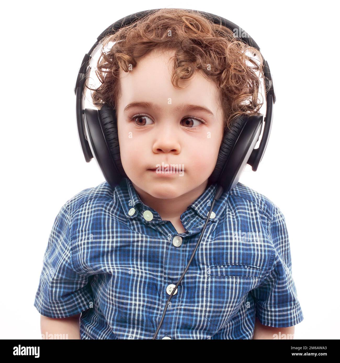 Cute boy on modern technology Stock Photo - Alamy