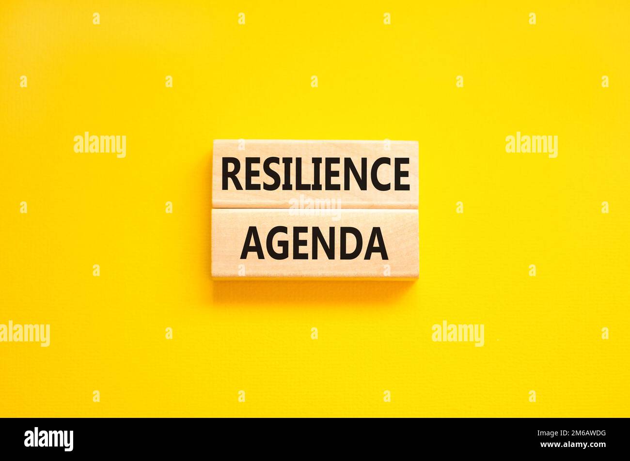 Resilience agenda symbol. Concept word Resilience agenda typed on ...
