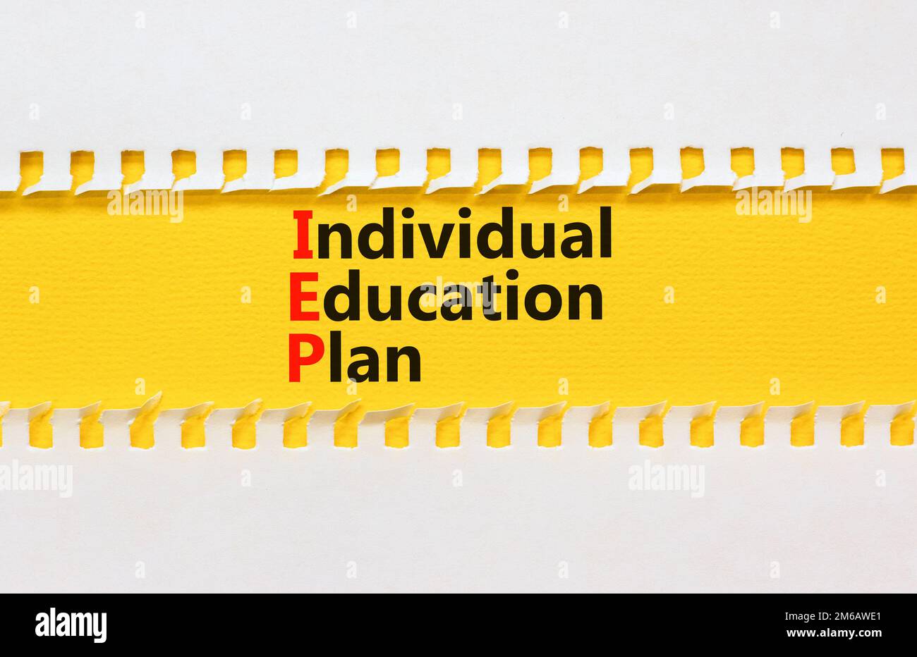 IEP individual education plan symbol. Concept words IEP individual ...